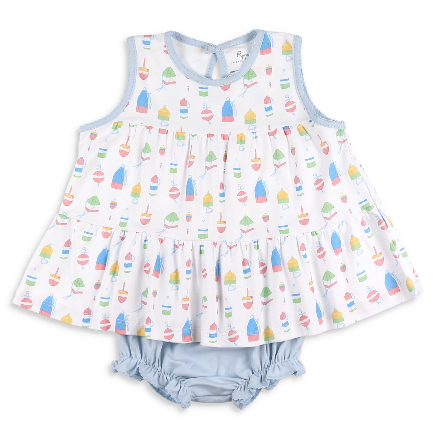 Girls Pima Flowy Set - Buoy - Shrimp and Grits Kids
