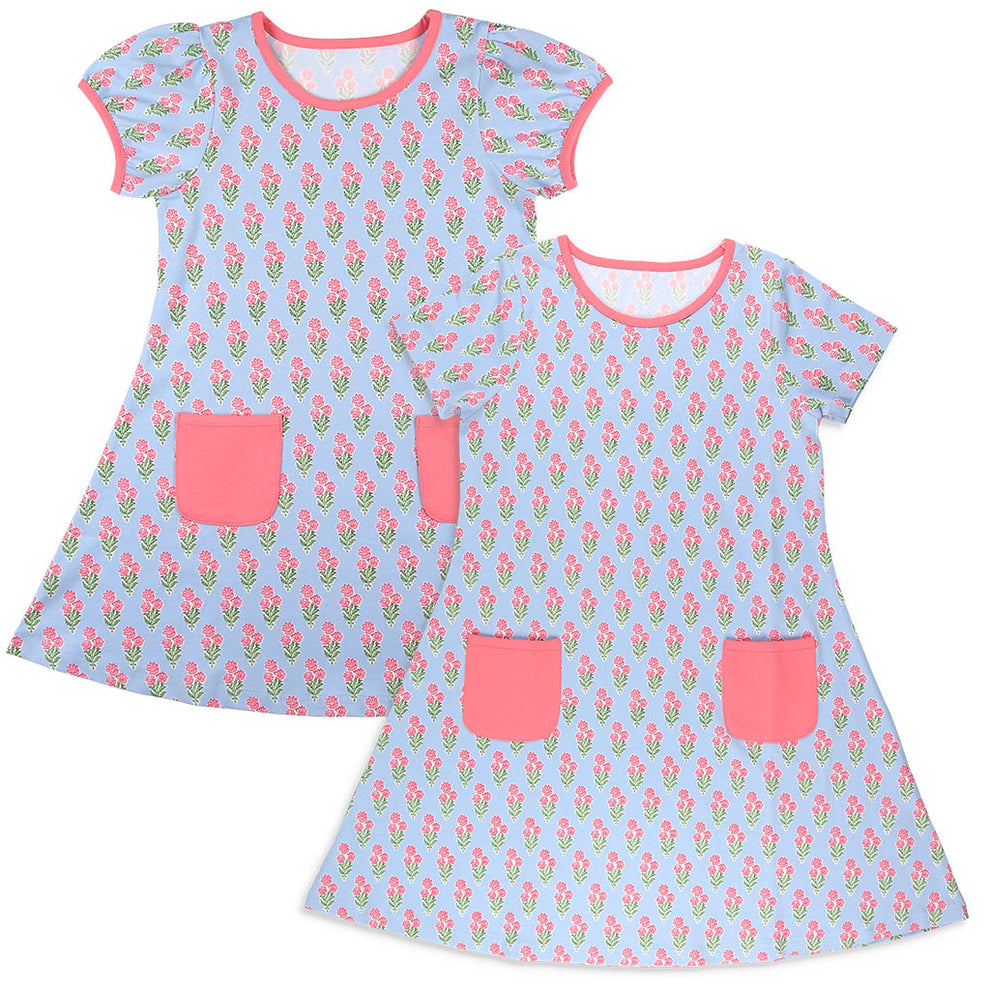 Coral Bouquet Play Dress – Shrimp and Grits Kids