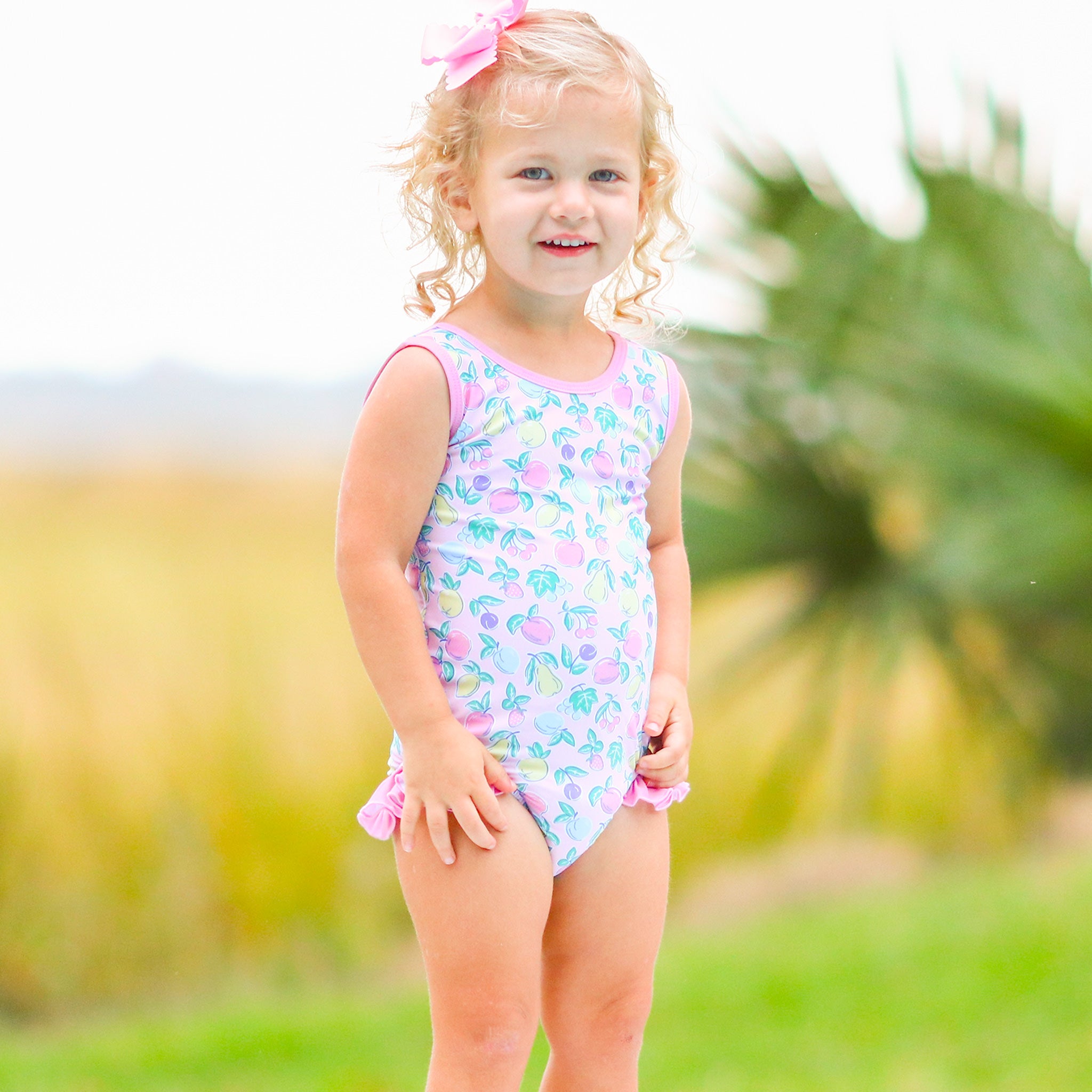 Girls One Piece - Coconut Grove – Shrimp and Grits Kids