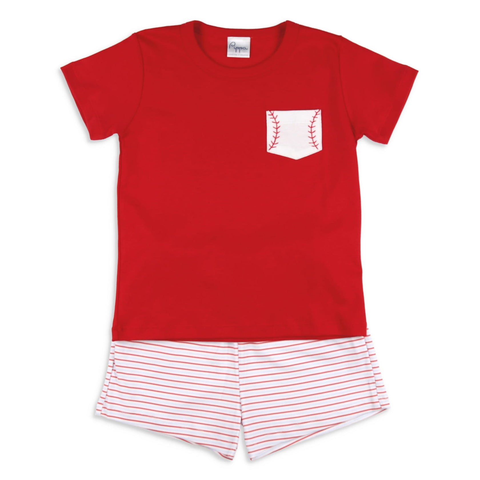 Boys Pima Short Set - Home Run - Shrimp and Grits Kids