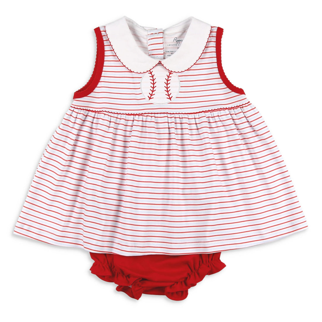 Girls Pima Bloomer Set - Home Run - Shrimp and Grits Kids