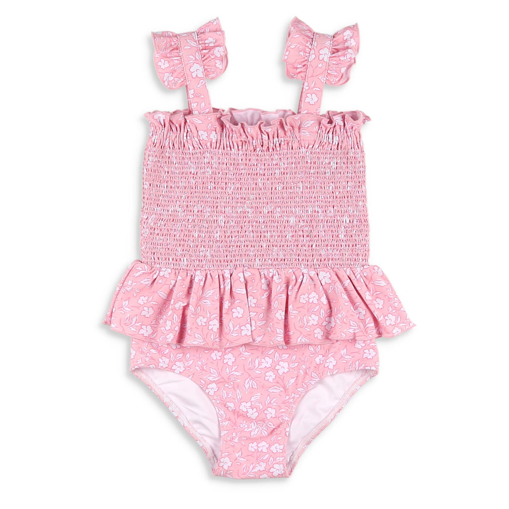 Girls Smocked One Piece - Pink Petal – Shrimp and Grits Kids