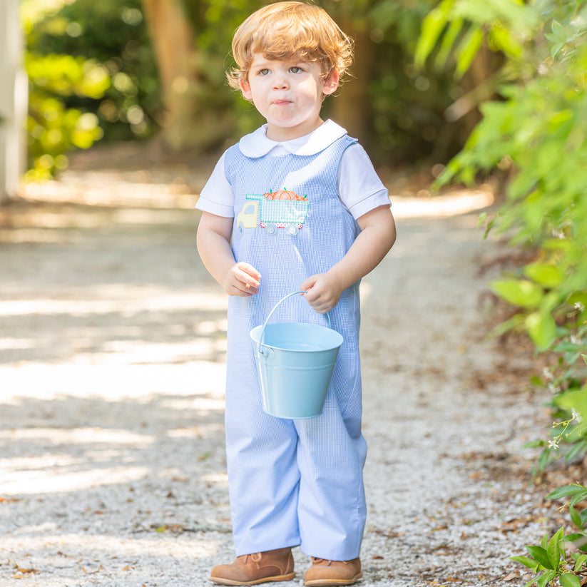 Boys Reversible Longall - Pumpkin Truck / Santa – Shrimp and Grits Kids