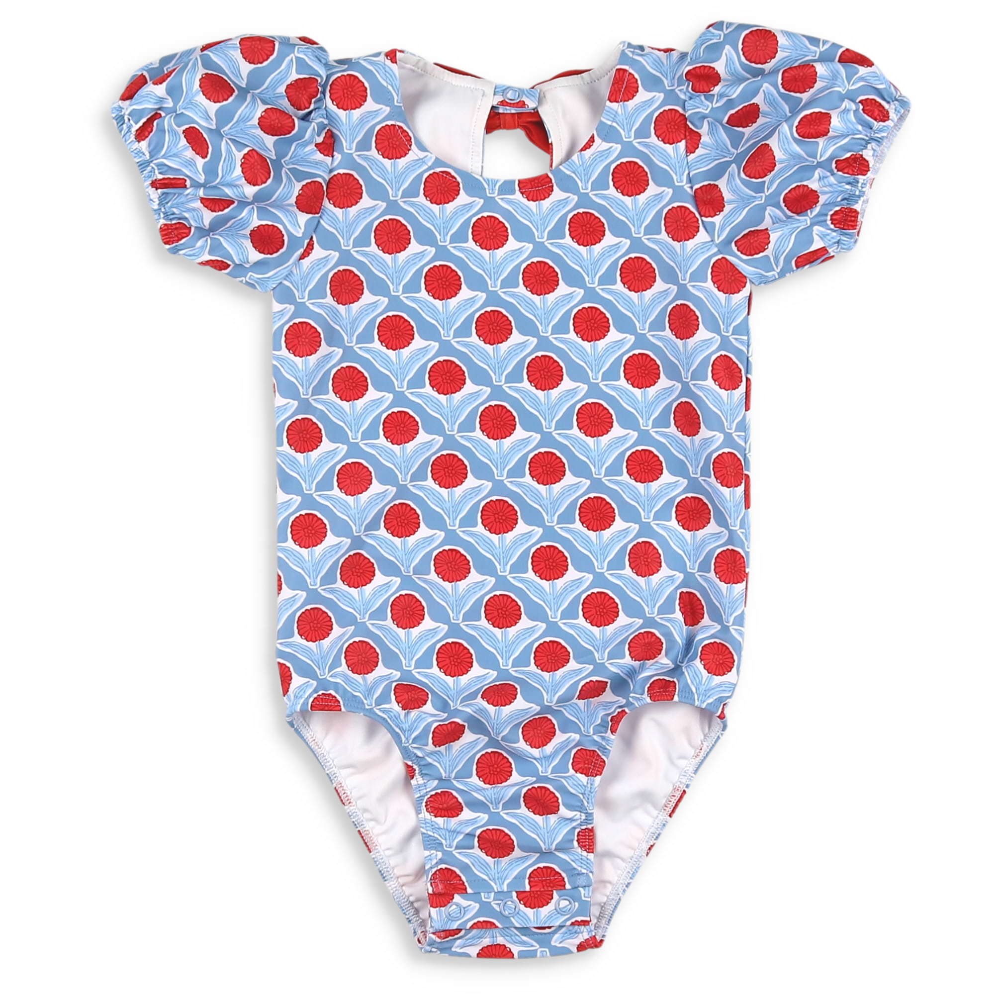Red, White & Bloom One-Piece – Shrimp and Grits Kids