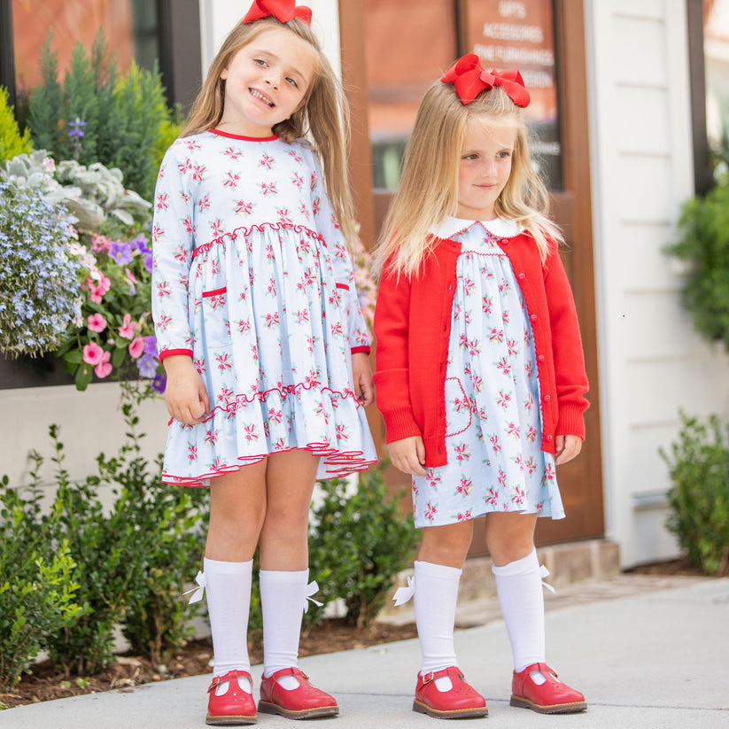 Girls Twirl Dress - Shiny Brite - Shrimp and Grits Kids